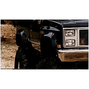 Bushwacker Cutout Pocket/Rivet Style Rear Fender Flares | 2-Piece Set, Black, Smooth Finish | 40004-11 | Fits 1973-1980 Blazer; 73-91 Jimmy; 73-87 GMC C1500; 75-80 K10/K20; 75-78 C15/R20/C25