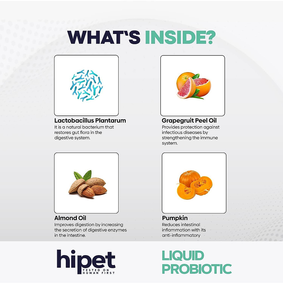 HiPet Liquid Probiotics for Dogs and Cats, Digestive Enzymes for Dogs, 13 Billion CFU/ML, Lactose Intolerance Formula for Pets, Cat and Dog Probiotics for Digestive Health, 1.7 Fl Oz