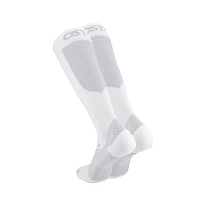 OrthoSleeve Compression Socks 20-30mmHg with Plantar Fasciitis Support - Large - White
