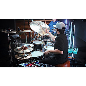 Meinl Percussion Backbeat Pro 13" Brass Hoop Tambourine with Brass Jingles for Snare Drums, TWO YEAR WARRANTY (BBP13)