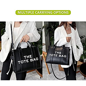 Taiuloo The Tote Bag for Women, Leather Handbag Tote Purse with Zipper, Women's Shoulder Bag Crossbody Bag for Office, Travel