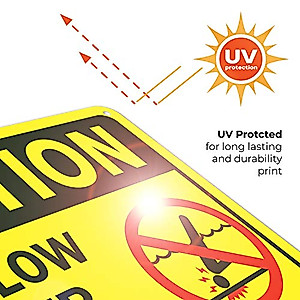 Swimming Pool Sign, Shallow Water No Diving 10x7 Inches, Rust Free .040 Aluminum, Fade Resistant, Made in USA by Sigo Signs