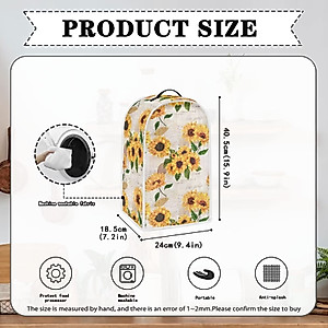HUISEFOR Sunflower Post Design Blender Covers Kitchen Appliance Dustproof Cover with Handle, Washable Kitchen Universal Food Processor Juicer Coffee Maker Cover