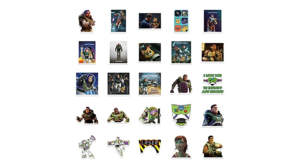 Buzz Lightyear Stickers - 50 Waterproof Vinyl Decals