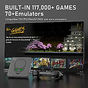 Super Console X King, EmuELEC 4.5/S922X/Dual Band WiFi/4K UHD Output, 3 System in1 Plug & Play RetroVideo Game Conslole for Watching TV,Playing Games and Surfing Interne