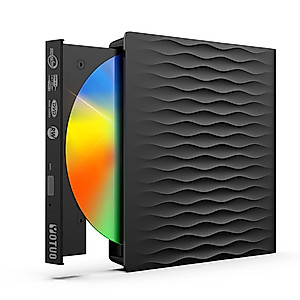 YOTUO External DVD Drive for USB 3.0 Type C, Portable DVD Write CD Burner RW ROM Optical Drive Player Reader Disk Disc with Laptop Desktop PC Windows 11/10/8/7, Mac Pro/Air MacBook, Linux (SY-IDD021)