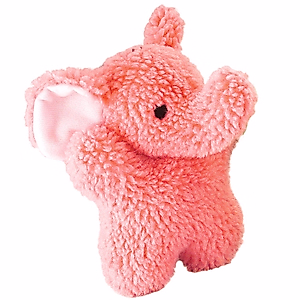 Zanies Cuddly Berber Baby Elephant Dog Toys, Pink 8-Inch