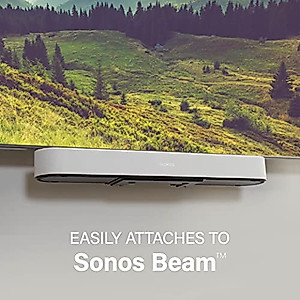Sanus Soundbar Mount for Sonos Beam - Height Adjustable Up to 12" & Designed to Work with Any TV - Custom Fit to The Beam for Optimal Audio Performance