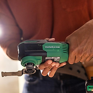 Metabo HPT 18V MultiVolt™ Oscillating Multi-Tool | Tool Only - No Battery | High Speed Cutting | Low Vibration and Noise | Lifetime Tool Warranty | CV18DAQ4