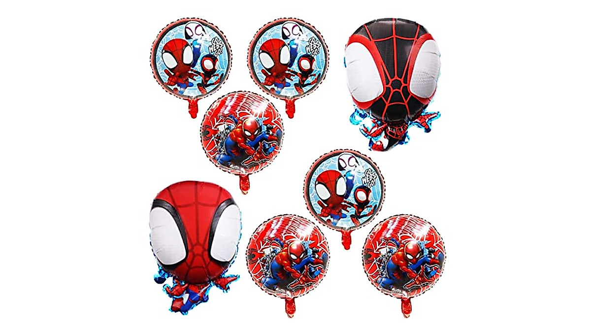 Spidey Birthday Balloons - Fun Spider & Friends Foil Decorations