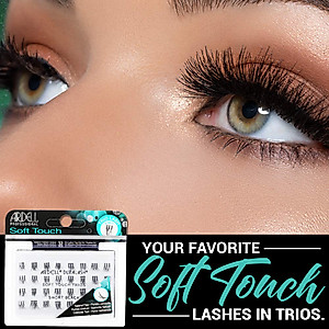 Ardell False Eyelashes Soft Touch Trios Individuals Short Black 4 Pack