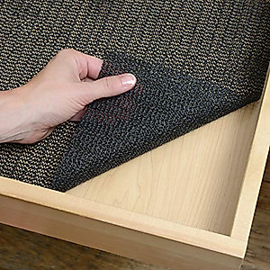 Con-Tact Brand Non-Adhesive Shelf, Cabinet and Drawer Liner, 12" x 5', Black