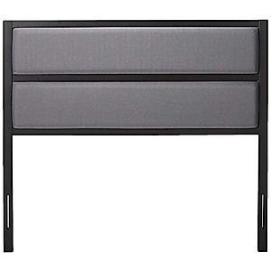 Zinus Jessica Modern Studio Upholstered Metal Headboard, Full