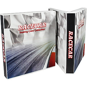 UniKeep Nascar Themed Collectible Card Storage Binder Complete With Collector Card Storage Pages (Track)