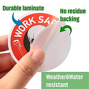 100 Pieces Hard Hat Stickers Funny Stickers for Tool Box Helmet Welding Construction Union Worker Lineman Oilfield Electrician, Make People Laugh at Work (Basic Style)