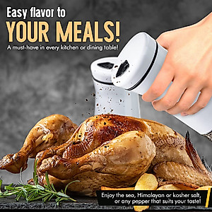 Butter dish set N salt and pepper shaker set Bundle [White]