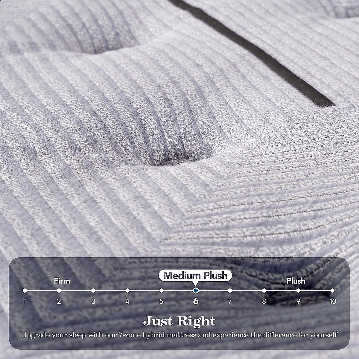 DIGLANT California King Mattress, 14Inch Gel Memory Foam & 7-Zone Pocket Spring Cal King Size Mattress, Medium Plush Hybrid Mattress in Box for Motion Isolation,CertiPUR-US, 72 * 84