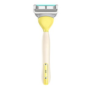 joy razor, handle + 2 razor blade refills (Yellow)