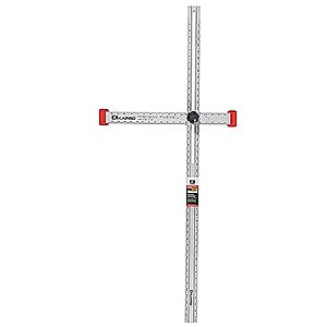 Kapro - 317 Adjustable Drywall T-Square Tool - Aluminum - for Layout and Marking - Features Sliding Head and Dual Directional Printed Scale - 48 Inch