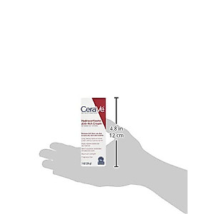 CeraVe Hydrocortisone cream 1% | 1 ounce | eczema treatment & dry skin itch relief cream | fragrance free, 1 Ounce