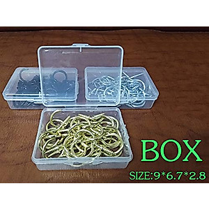 donjon VONVOFF 1.73 Inches Ceiling Hooks,Black Wall Hooks for Hanging Plants,Kitchen Hooks,Drop Ceiling Hooks,Cup Hooks,Great for Indoor & Outdoor Use(30 Packs)