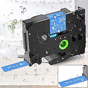 GREENCYCLE Compatible for Brother P-Touch TZ TZe Label Tape 18mm 0.7" 3/4-Inch White on Clear/Black/Red/Blue/Green, Black on Gold for PT-P710BT PTD400 PTD400AD PTD600 PT-P700 Label Maker-6 Pack