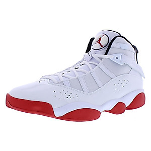 Nike Jordan Men's 6 Rings Basketball Shoes 322992-012 White/University Red 9.5