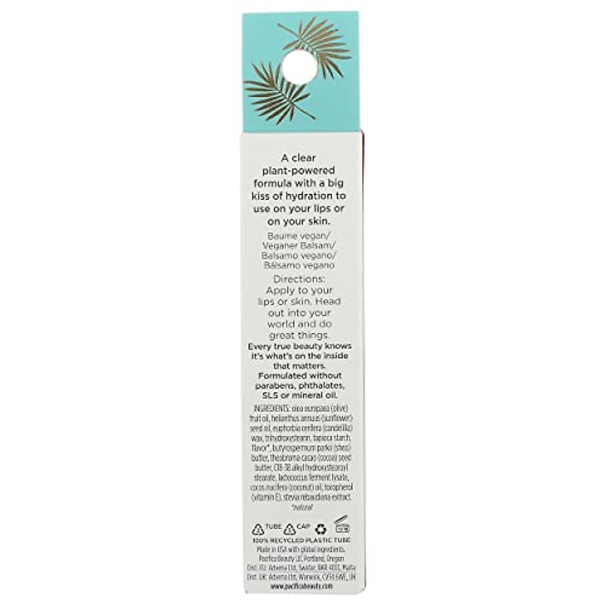 PACIFICA Coconut Sheer Lips & Skin Care Balm, 0.43 FZ