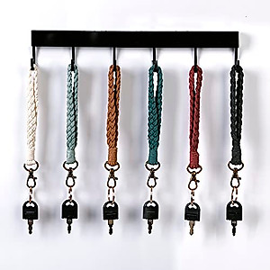 Macrame Keychain Boho Keychain Lanyards for Keys Key chain wrist lanyard for women Wrist Keychain Keyring Bracelet Holder Car Key Lanyard, Macrame Wristlet Keychain Car Keys Keychain Wristlet Blue Key Chain