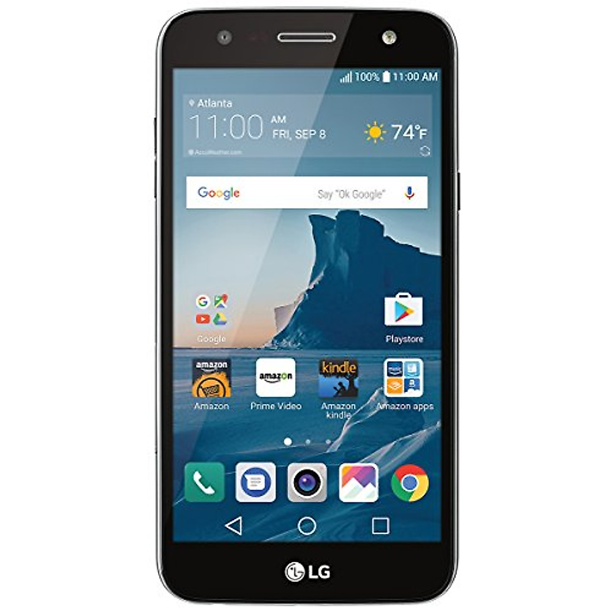 LG X charge - 16 GB – Unlocked (AT&T/Sprint/T-Mobile) - Titanium - Prime Exclusive - with Lockscreen Offers & Ads