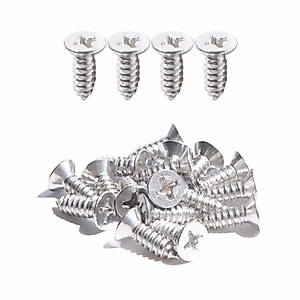 IMScrews 50pcs #14 x 3/4" Wood Screws, 18-8 304 Stainless Steel, Flat Head Phillips, Self-Tapping - Ideal for Wood Projects.