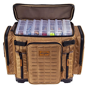 Plano Guide Series 3700 XL Tackle Bag, Beige 1680 Denier Fabric with Waterproof Base & Flambeau Outdoors 4510 Super Half Satchel Soft Bait Organizer