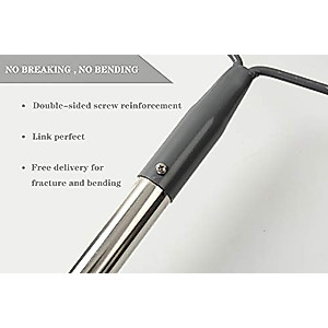 FLY HAWK 5 FT Bow Rake Heavy Duty，for lawns Raker to Gather Fallen Leaves, Weeds，Strong Hold When Working – Rust-Free(5 FT)