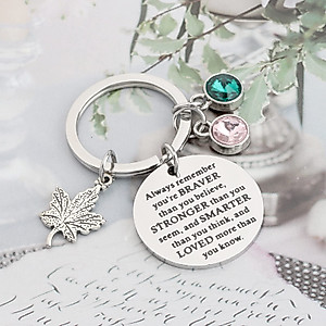 WSNANG Sorority Gift Pink and Green Leaf Graduation Gifts (silver)