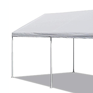 Caravan Canopy Domain 10 x 20 Foot Durable Portable Garage Carport Canopy Car Tent Sidewalls with Dual Zippers & Roll Up Door, Black (Sidewalls Only)