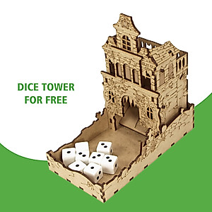 TowerRex Board Game Organizer for Betrayal at House on The Hill Board Game, Widow's Walk Expansion, Betrayal at The House on The Hill 2nd Ed boardgame Components, Tokens, Cards