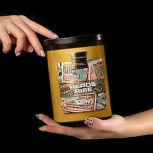 100 HRS Highly Scented Candle - 26.5oz Longest Burning Time, 2 Cotton Wicks, Embrace 90s Nostalgia with Heroes Rise, Popular Gift for Home, Women, Men