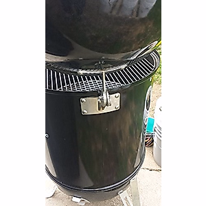 Stainless Lid Hinge Kit compatible with Weber Smokey Mountain Grill 18.5 22.5 quick release