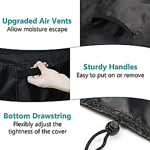 Hengme Outdoor Table Cover,Waterproof Outdoor Prep Table Cover for Ooni Large Stainless Steel Table Cover - 36''L x 32''W x 32''H