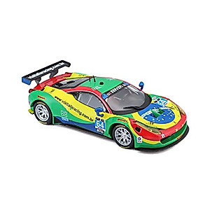 Bburago B18-36305 1:43 Ferrari Racing 458 Italia GT3 2015, Green #64