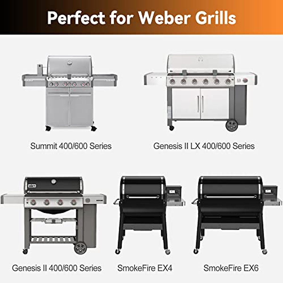 SHINESTAR 20-Pack Grill Drip Pans for Weber SmokeFire, Summit, Genesis Series, 11 x 5 Inch Disposable Aluminum Foil Grease Tray Liners