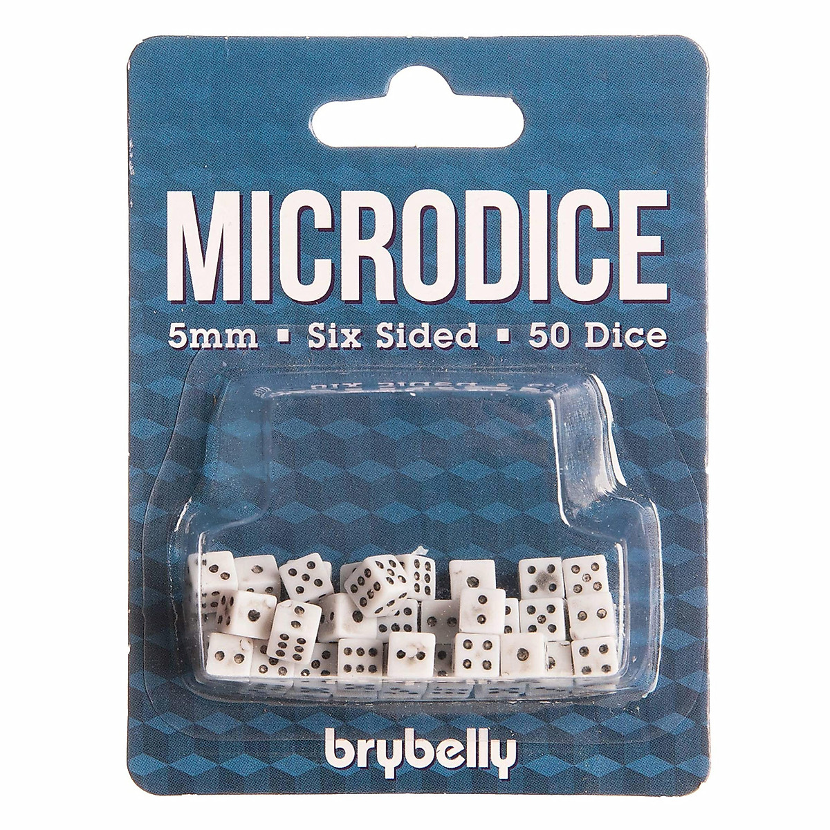 Microdice - 50-Pack 5mm of Tiny Six-Sided d6 Gaming Mini Dice - Novelty Geek Gift Set for Tabletop Gamers, Casino Night Parties, Wargames, Board Games, and Early Elementary Math Learning Counters