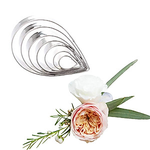 7pcs Rose Petal Cutter Set Gum Paste Fondant Cake Cutters Decorating Tools