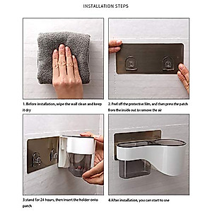 BATFE Adhesive Hair Dryer Holder No Drilling Wall Mount Hair Care Styling Tool Organizer Storage for Blow Dryer Curling Wand Straightener Brushes