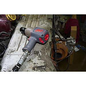 Ingersoll Rand 2146Q2MAX 1" Air Impact Wrench, Quiet, 2,000ft-lbs Nut-busting torque, Maintenance Duty, Pistol Grip