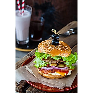 Gmark Bamboo Cocktail Picks 4.5" 300 ct - Bamboo Knot Skewers, Looped Knot Twisted Ends Perfect for Cocktail Party, Barbeque, Club Sandwiches - Pack in Box GM1114