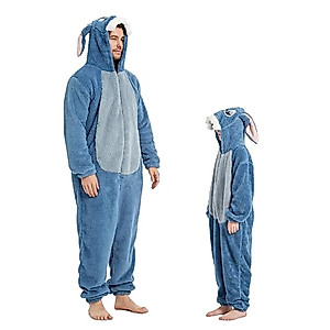 III HHONS Onesies Animal Adult Costume Pajamas Cosplay Halloween Onesie for Men Women