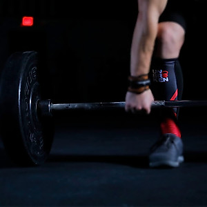 UNBROKENSHOP Cross Fit Shin Guard Calf Compression Sleeve 7mm, Weightlifting, Deadlift, Rope Climb, Box Jumps A Pair (S/M)