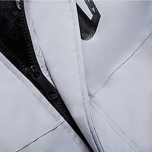 Jingangjin Men's Mountain Waterproof Ski Jacket Winter Windbreaker Warm Hooded Snowboarding Raincoat Jackets