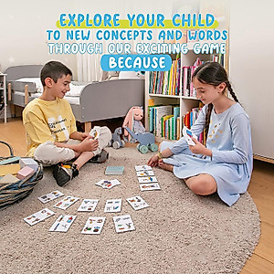 Milim Speech Therapy Toys for Toddlers Age 2 and Up - Autism Tools Flash Cards Sentences, Milim Speech Therapy Sentence Building, Speech Therapy Book, Milim Cards, Speech Therapy Game Kit, If & Then